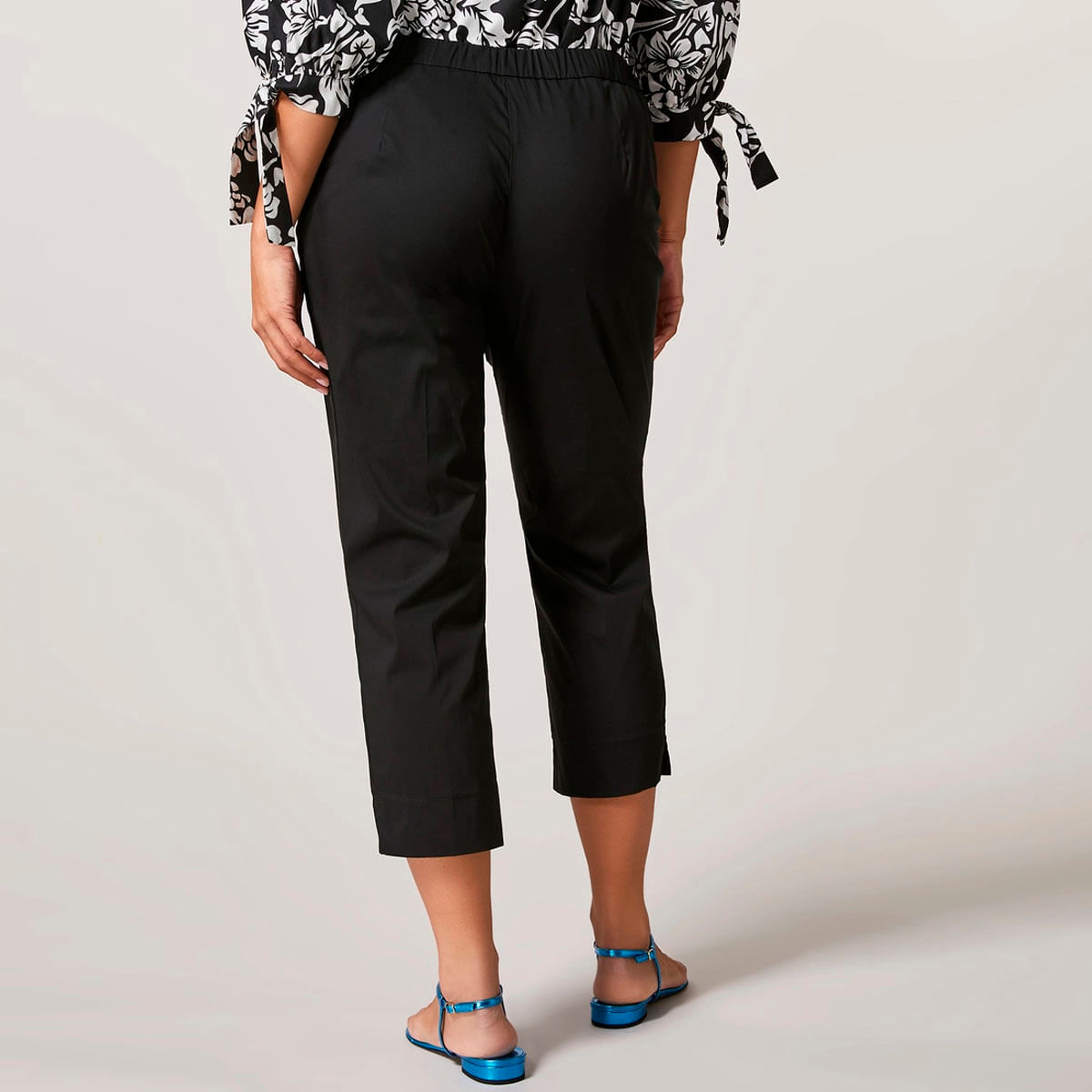 Persona By Marina Rinaldi - Pantalone in cotone e nylon Rende su Arteni.it