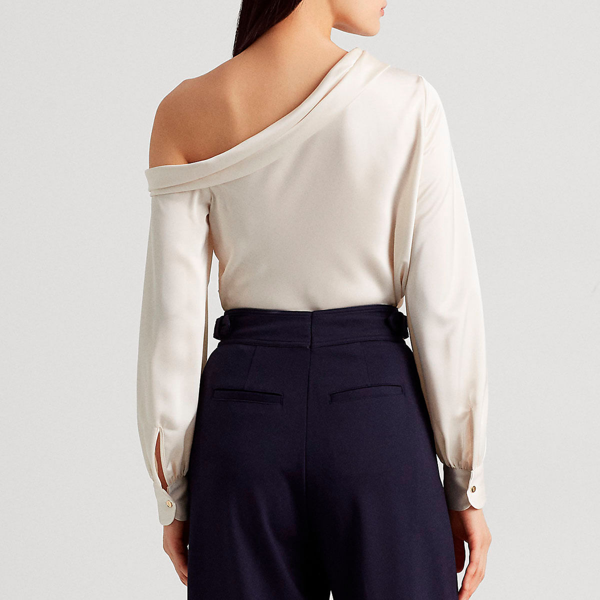 Polo Ralph Lauren - Blusa monospalla in raso su Arteni.it