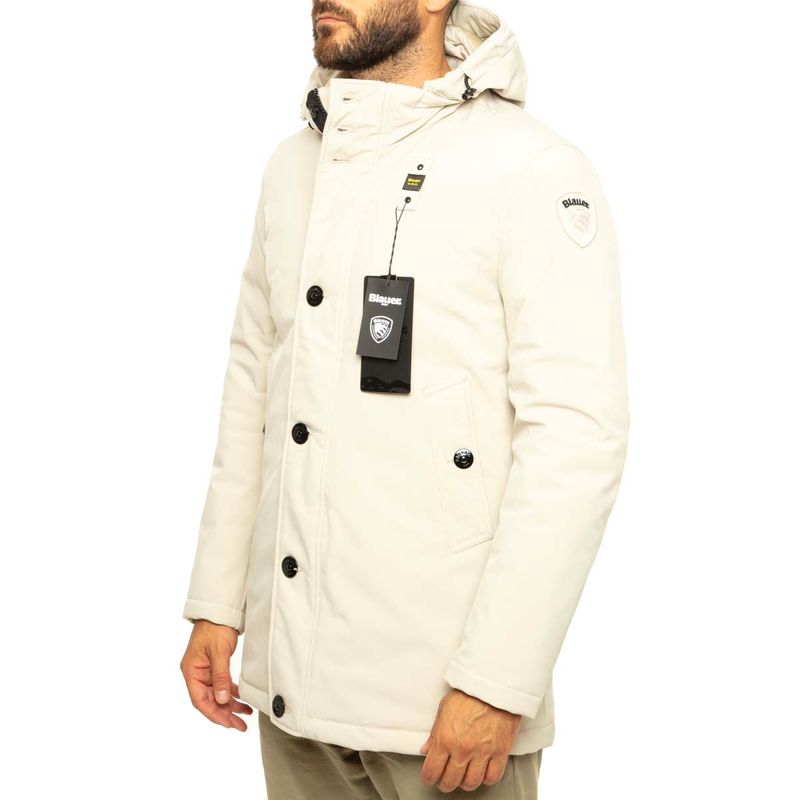 BLAUER USA - Padded winter parka with removable hood on Arteni.it