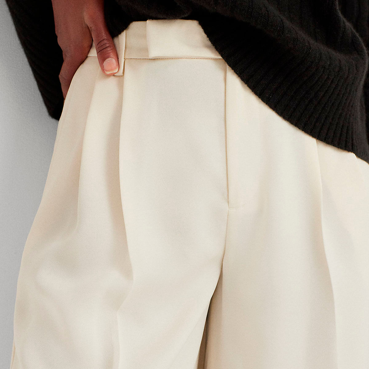 Polo Ralph Lauren - Pantalone in crepe di raso a gamba larga su Arteni.it