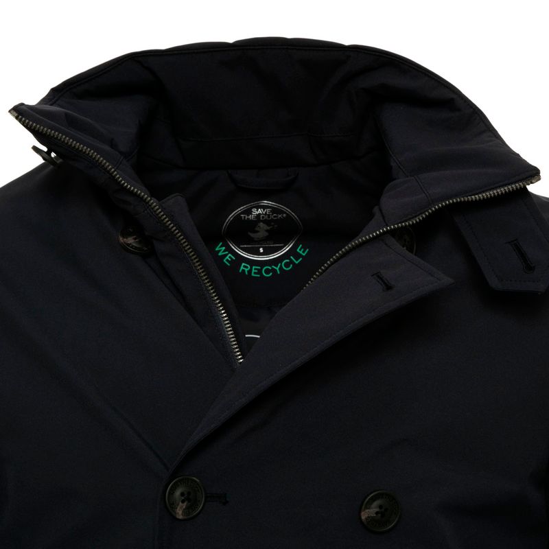 SAVE THE DUCK - Blue winter jacket with Plumtech padding on arteni.it