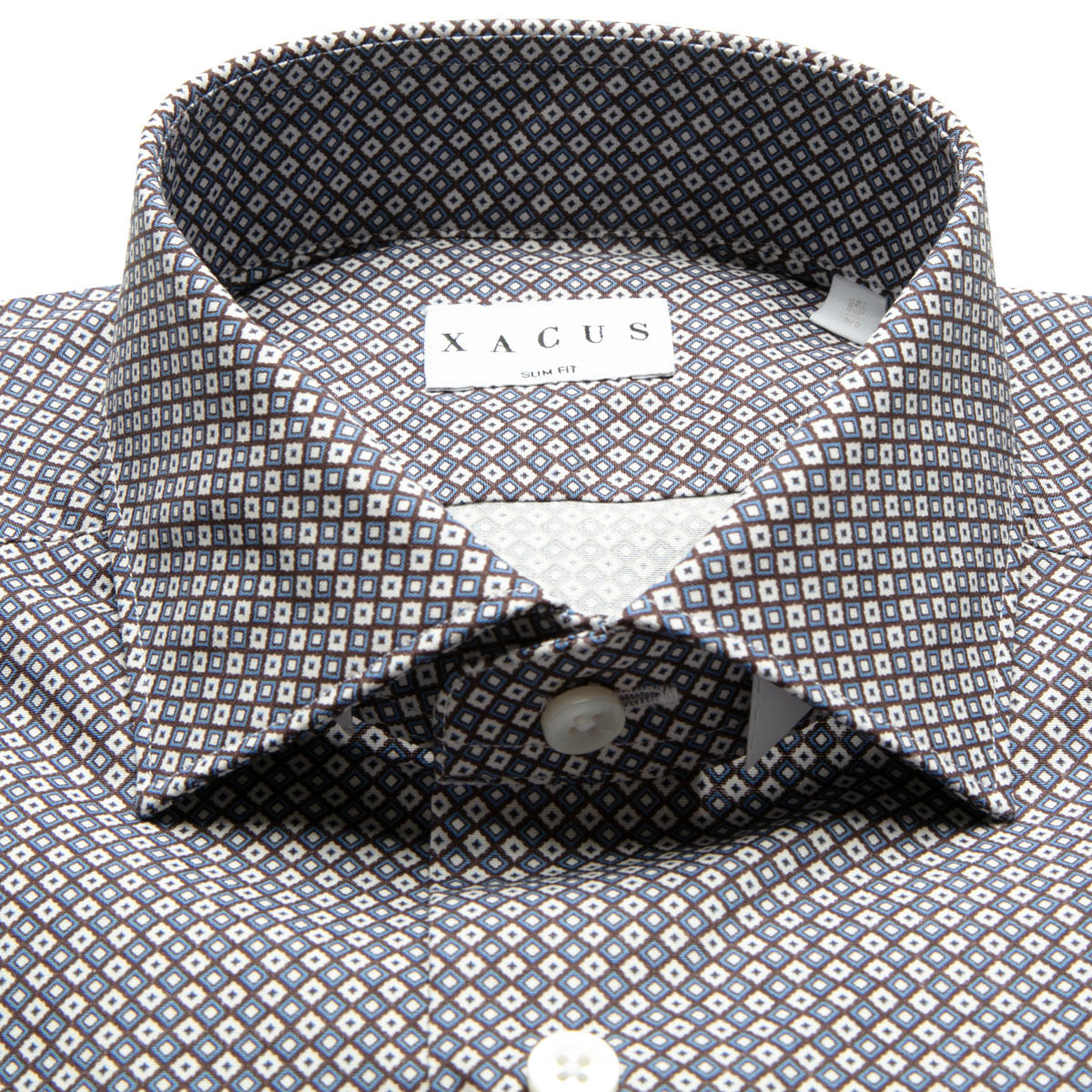 Xacus - Camicia slim fit stampa geometrica su Arteni.it
