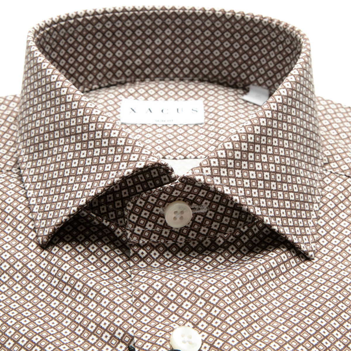 Xacus - Camicia slim fit stampa geometrica su Arteni.it