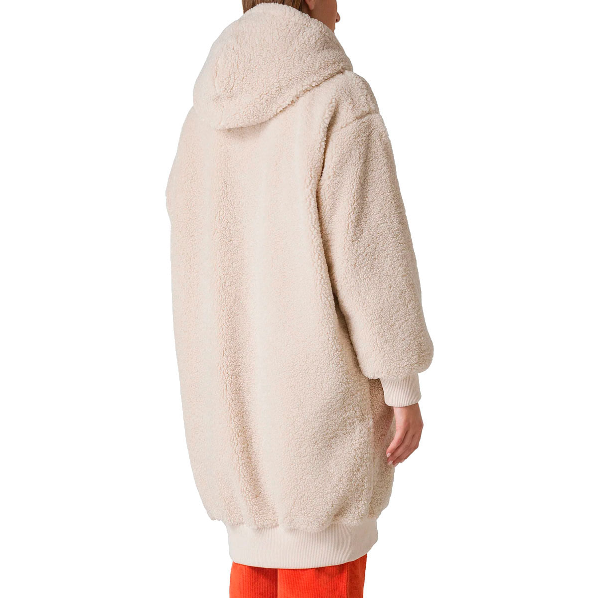 Deha - Long teddy jacket with hood on Arteni.it