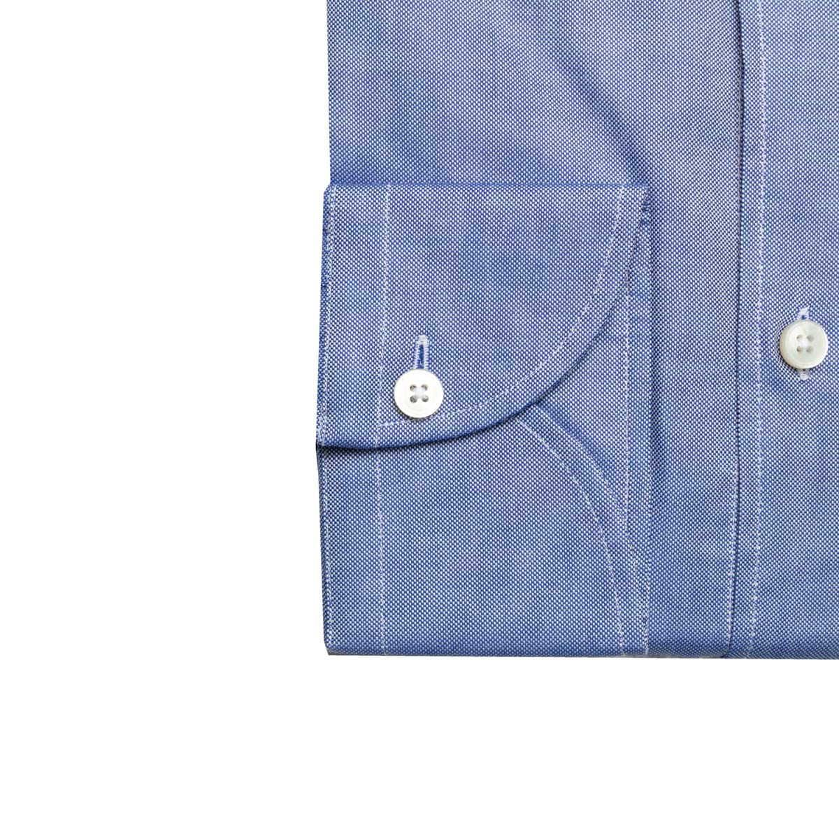 Xacus - Tailor fit blue button-down shirt on Arteni.it