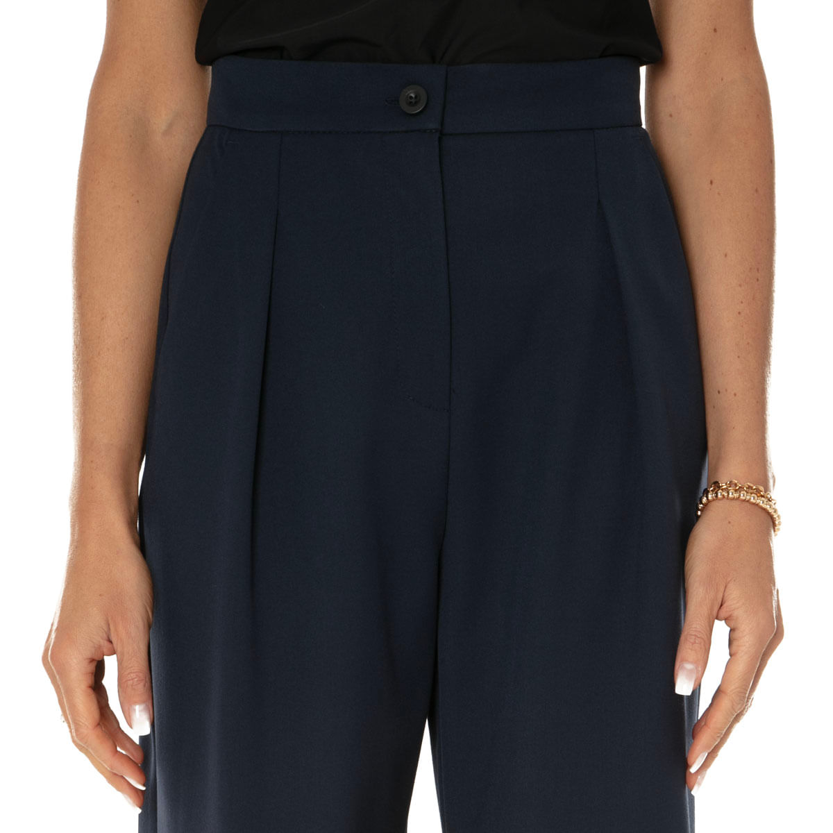 EMME Marella - Pantalone navy a zampa Gemini2 su Arteni.it