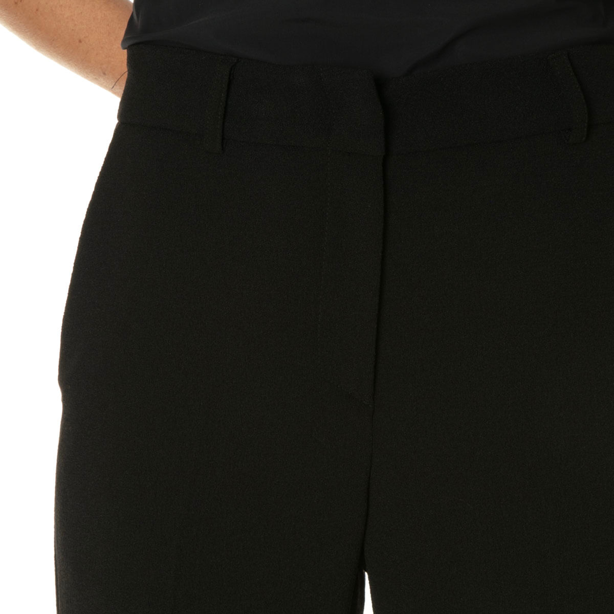 Essenziale - Pantalone nero in tessuto stretch su Arteni.it