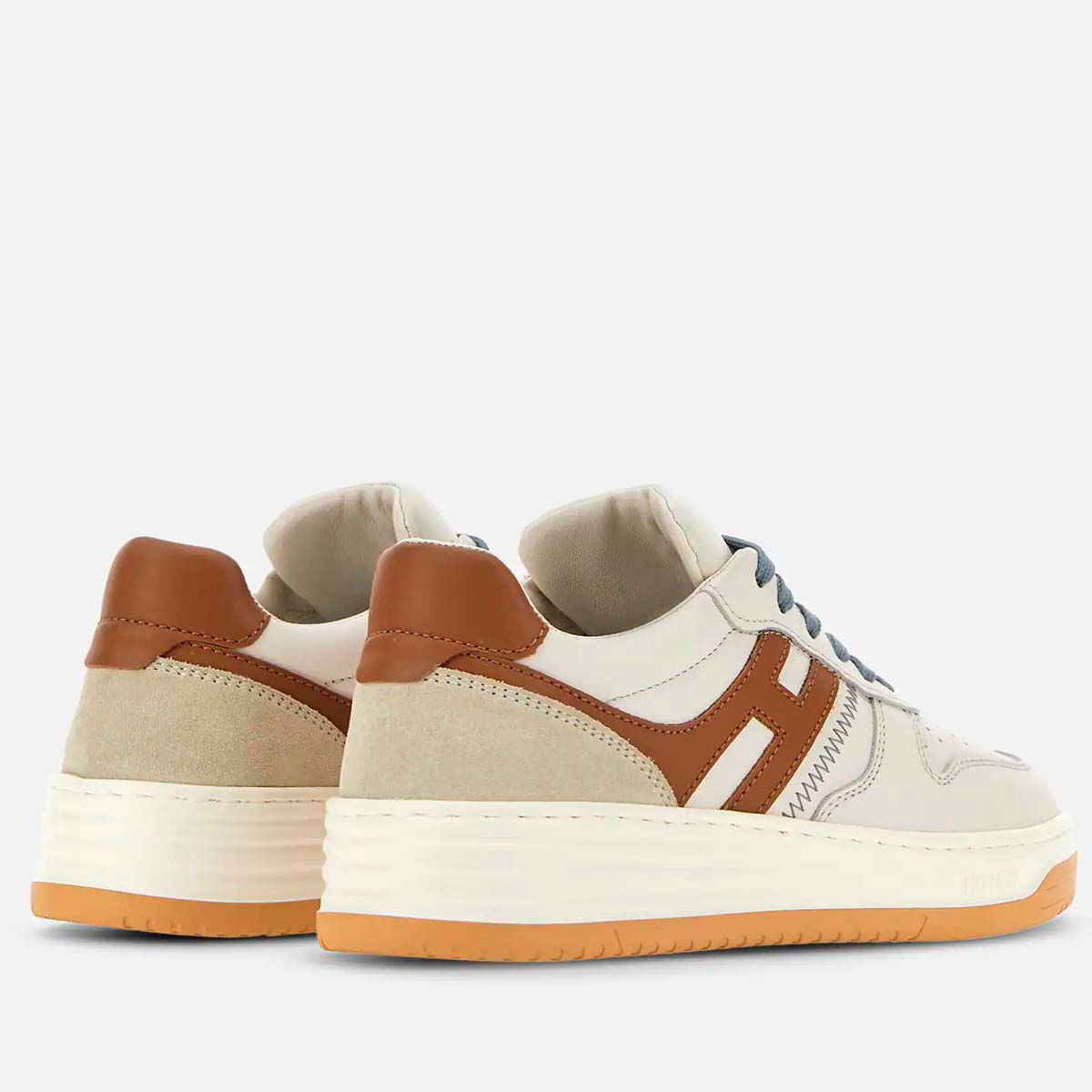 Hogan - H630 Ivory/Brown Sneakers on Arteni.it