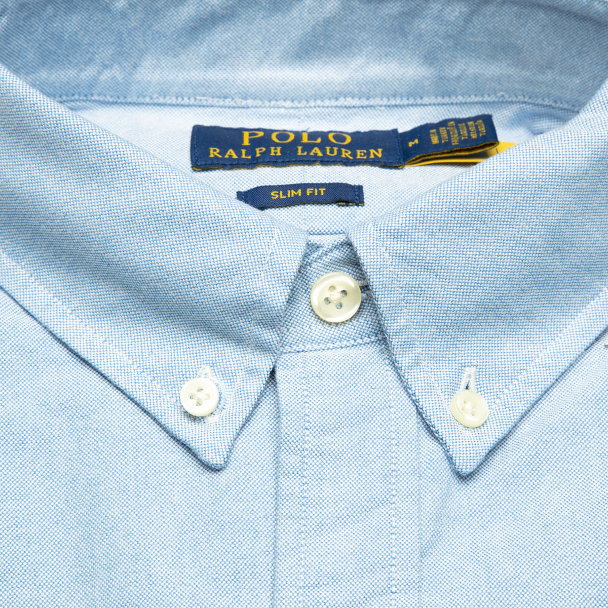 Polo Ralph Lauren - Light blue Slim-Fit Oxford shirt with pony on Arteni.it