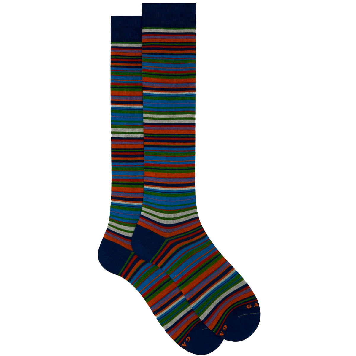 Gallo - Stretch cotton striped socks on Arteni.it