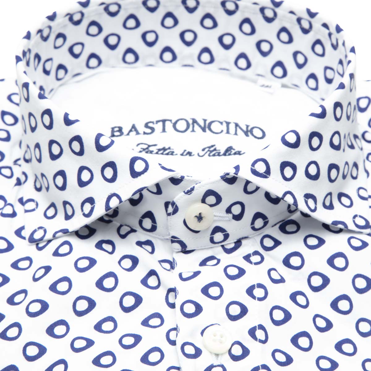 Bastoncino - Camicia Simo M/L stampa geometrica su Arteni.it