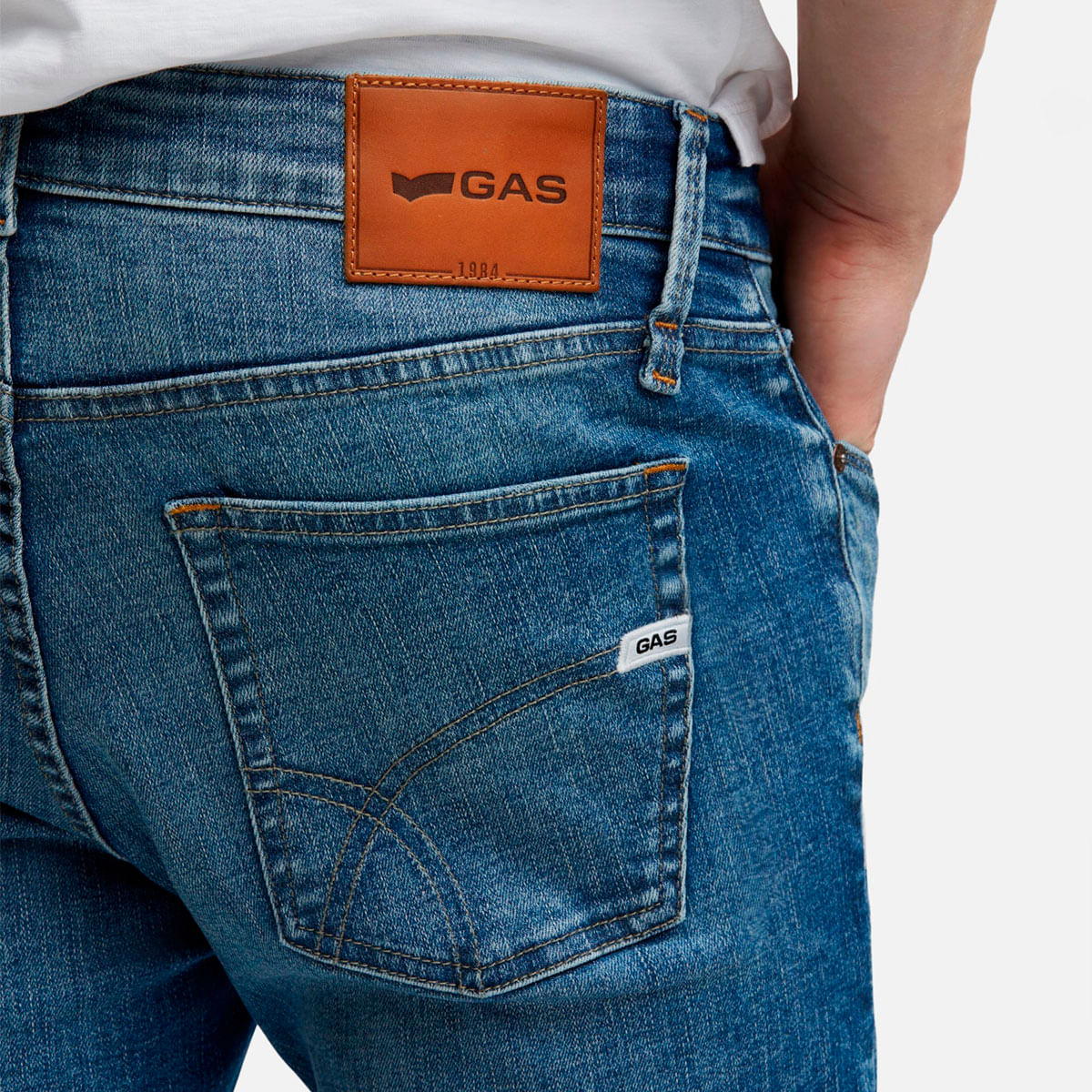 Gas - Jeans Sax Zip Rev con abrasioni su Arteni.it