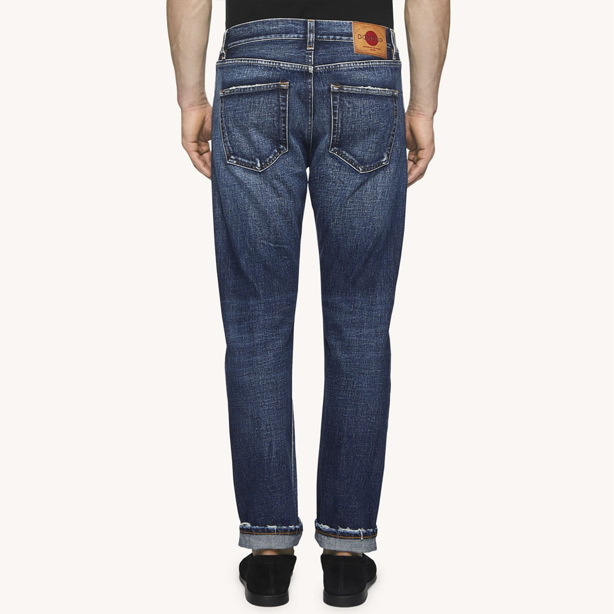 Dondup - Jeans regular fit Icon and denim fisso cimosato su Arteni.it