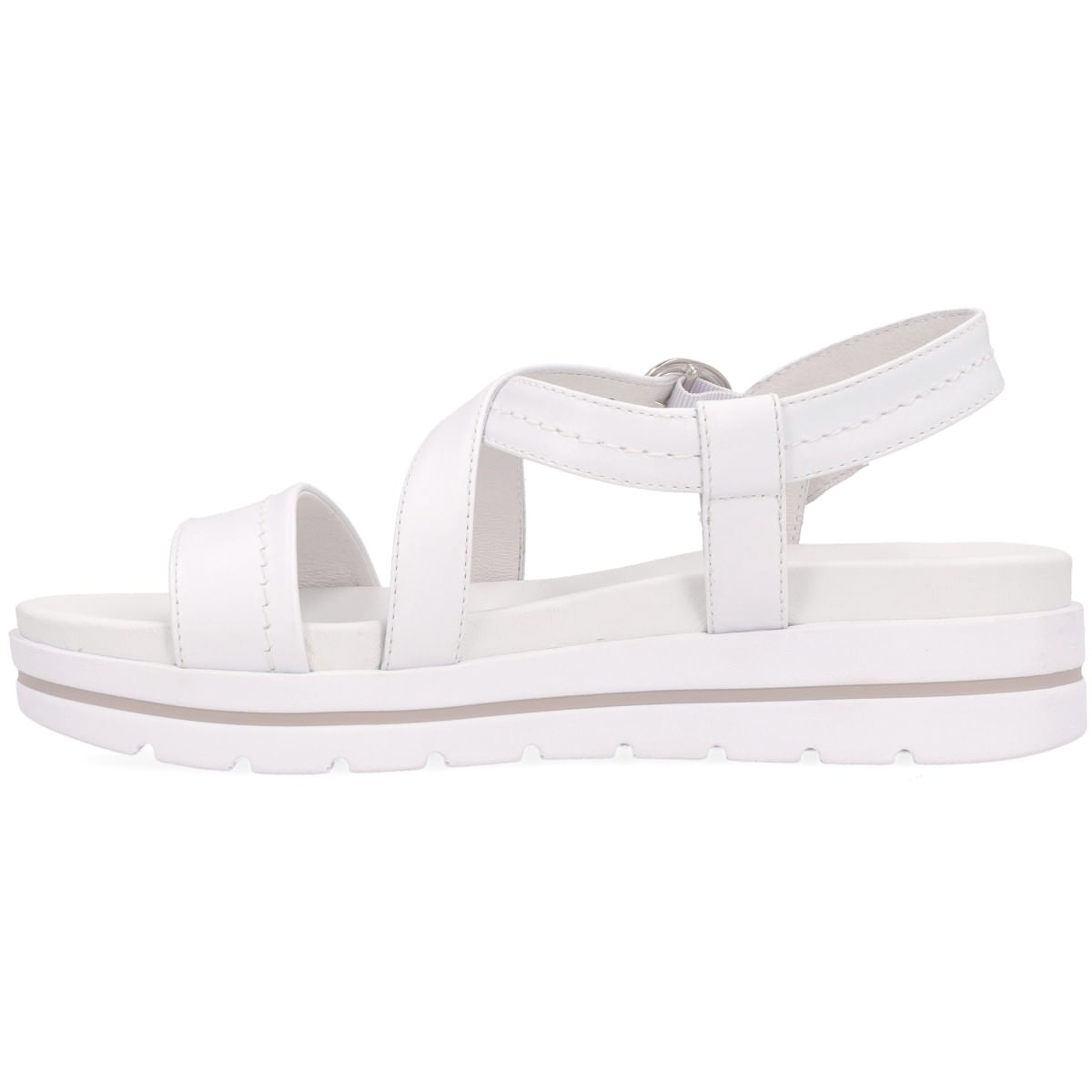 NeroGiardini - Sandalo platform in pelle con fibbia su Arteni Shop