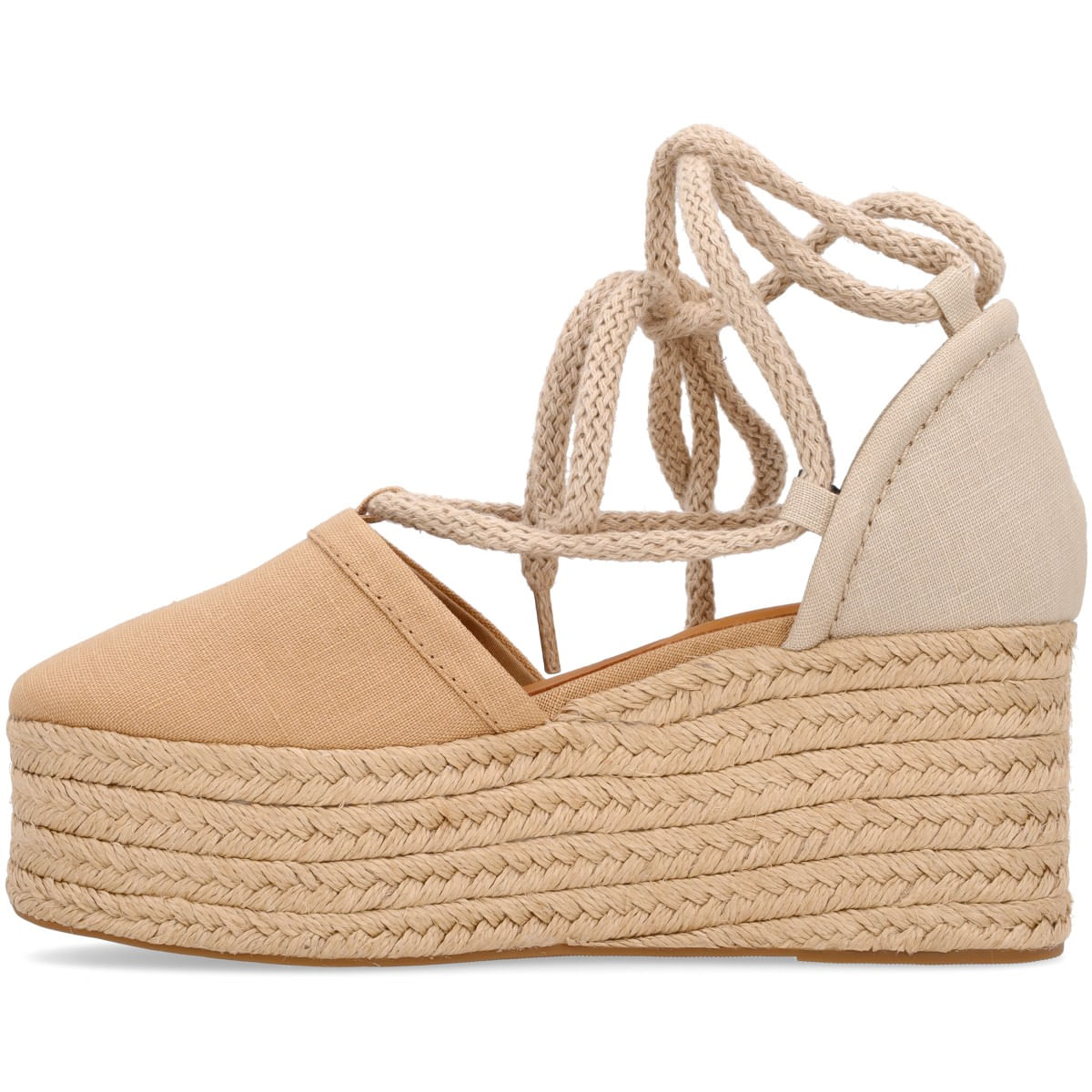 Tommy Hilfiger - Linen sandals with rope wedge on Arteni Shop