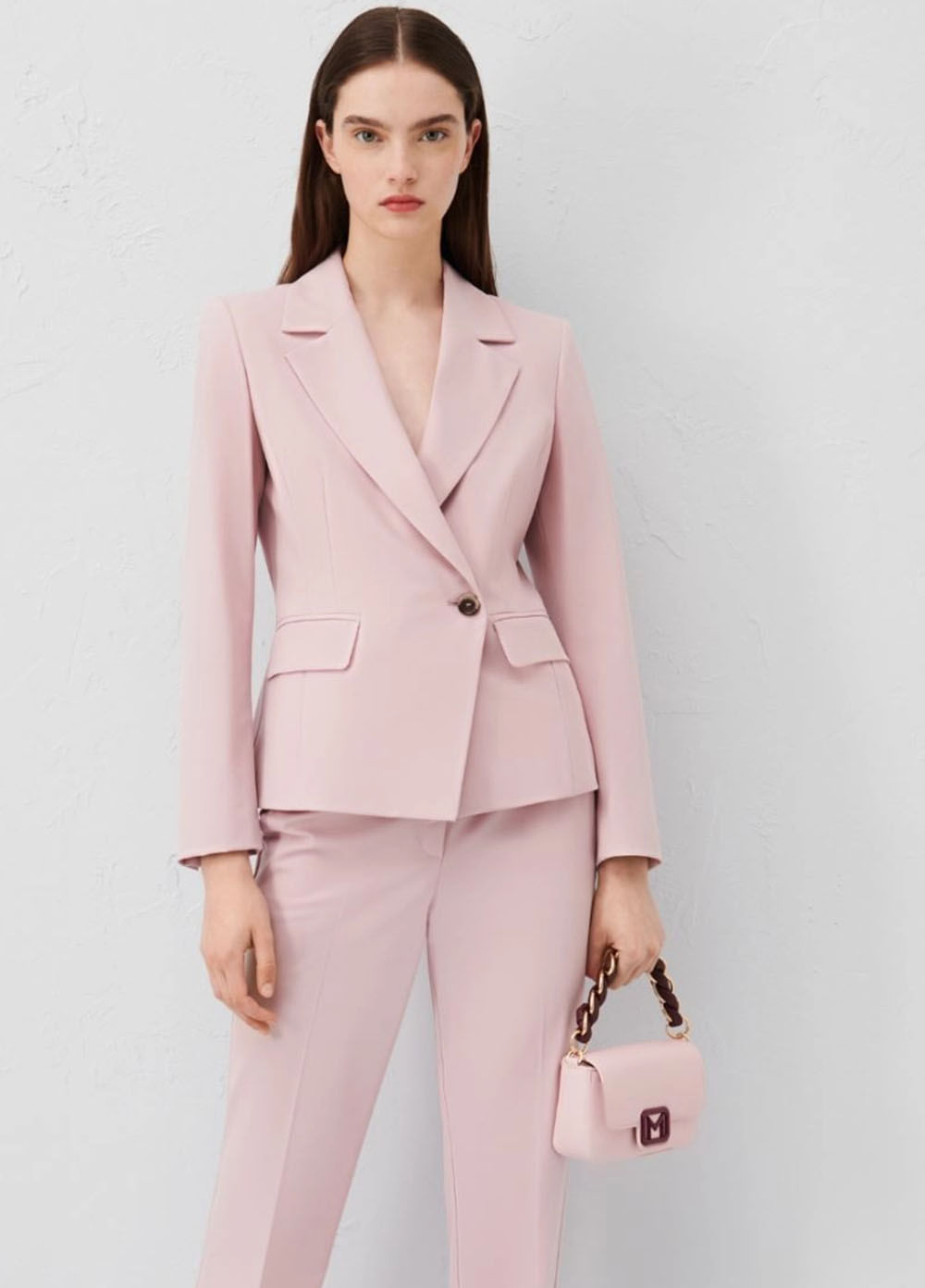 The pink suit with Marella