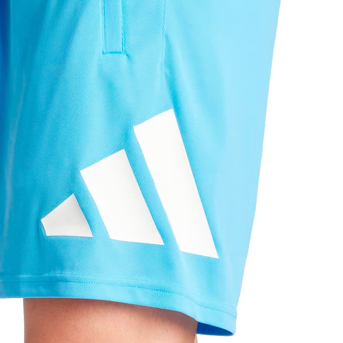 Adidas - Blue training shorts with logo on Arteni.it