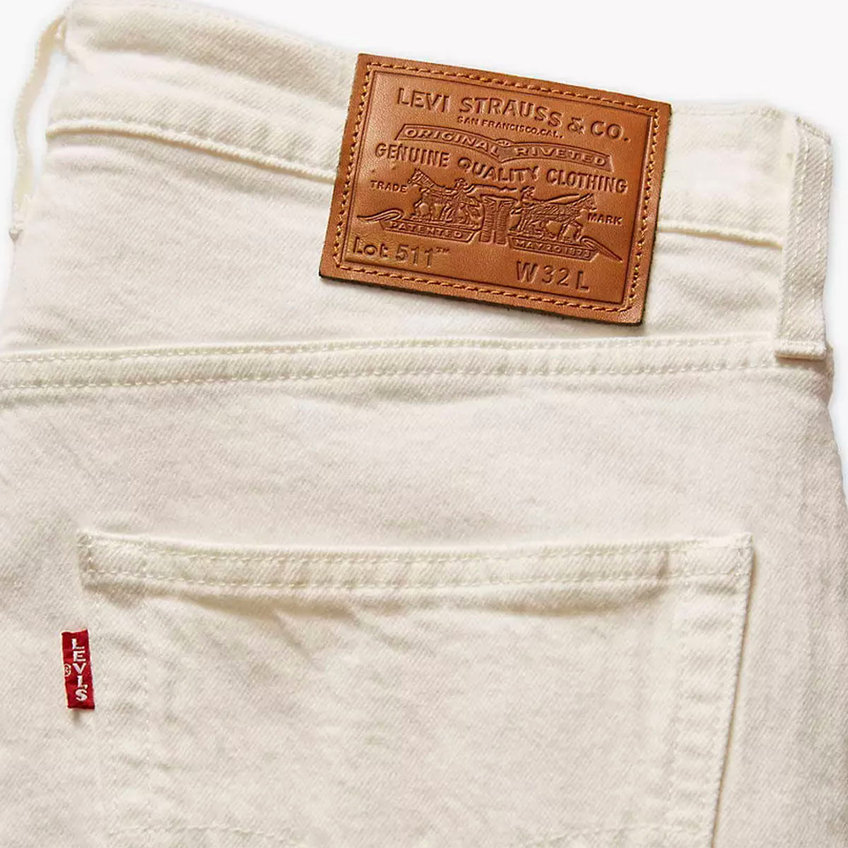 Cream levi jeans store
