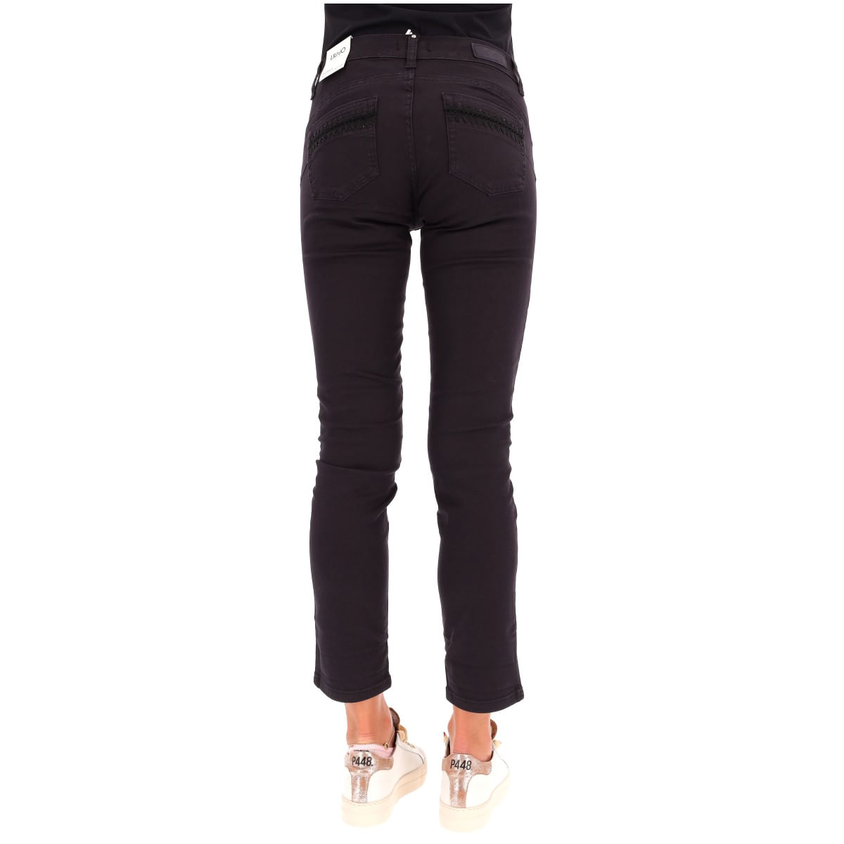 Liu-Jo - Pantaloni Bottom Up Monroe ricami su Arteni Shop