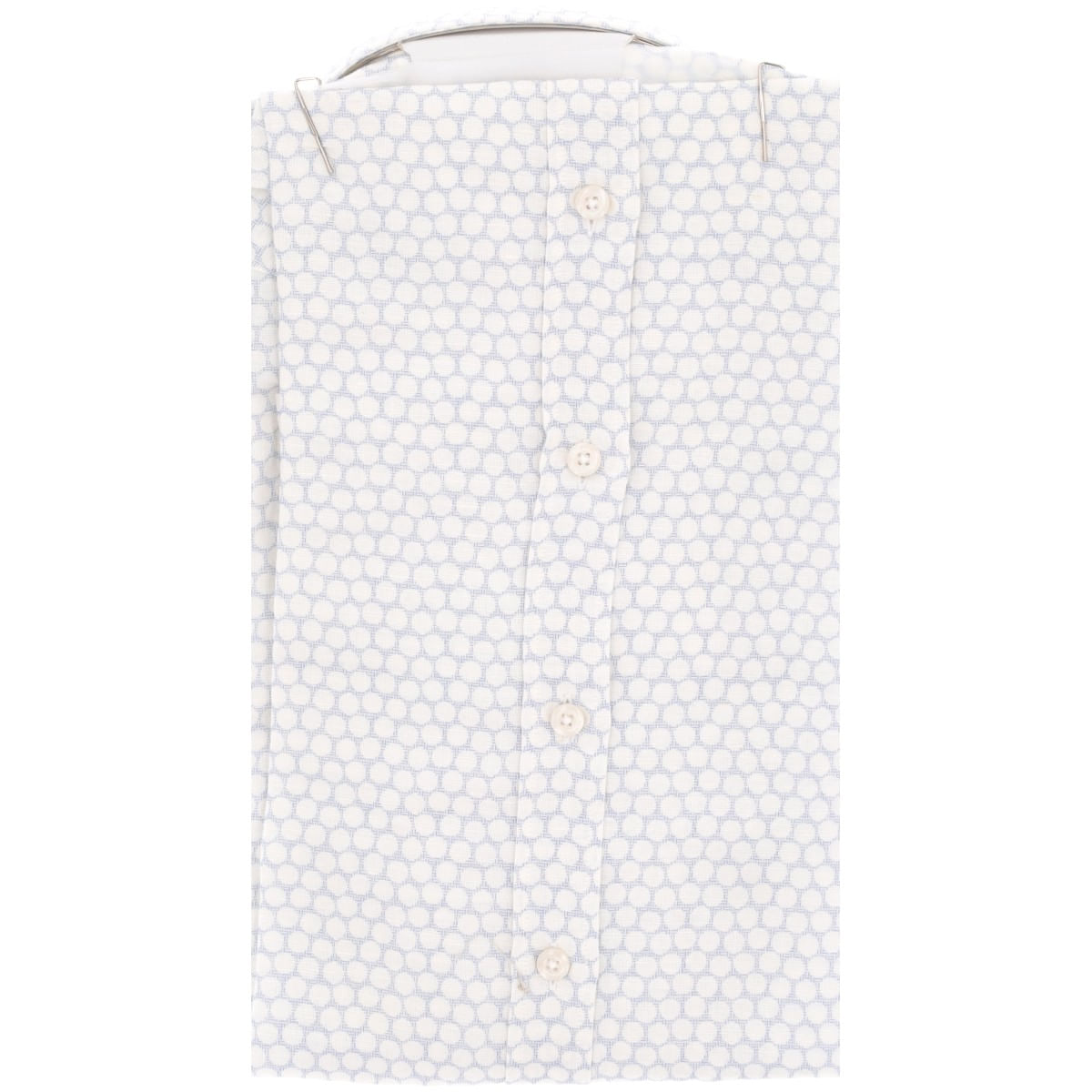 Bastoncino - Simo shirt in linen with polka dots on Arteni.it