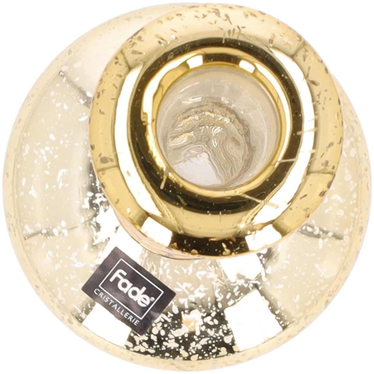 FADE MAISON - Mina gold glass candle holder 31 cm on arteni.it