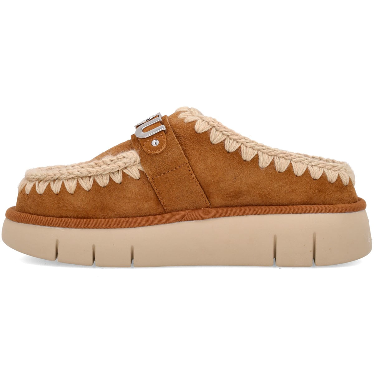 Mou - Bounce Clog Metal Logo Slipper on Arteni Shop
