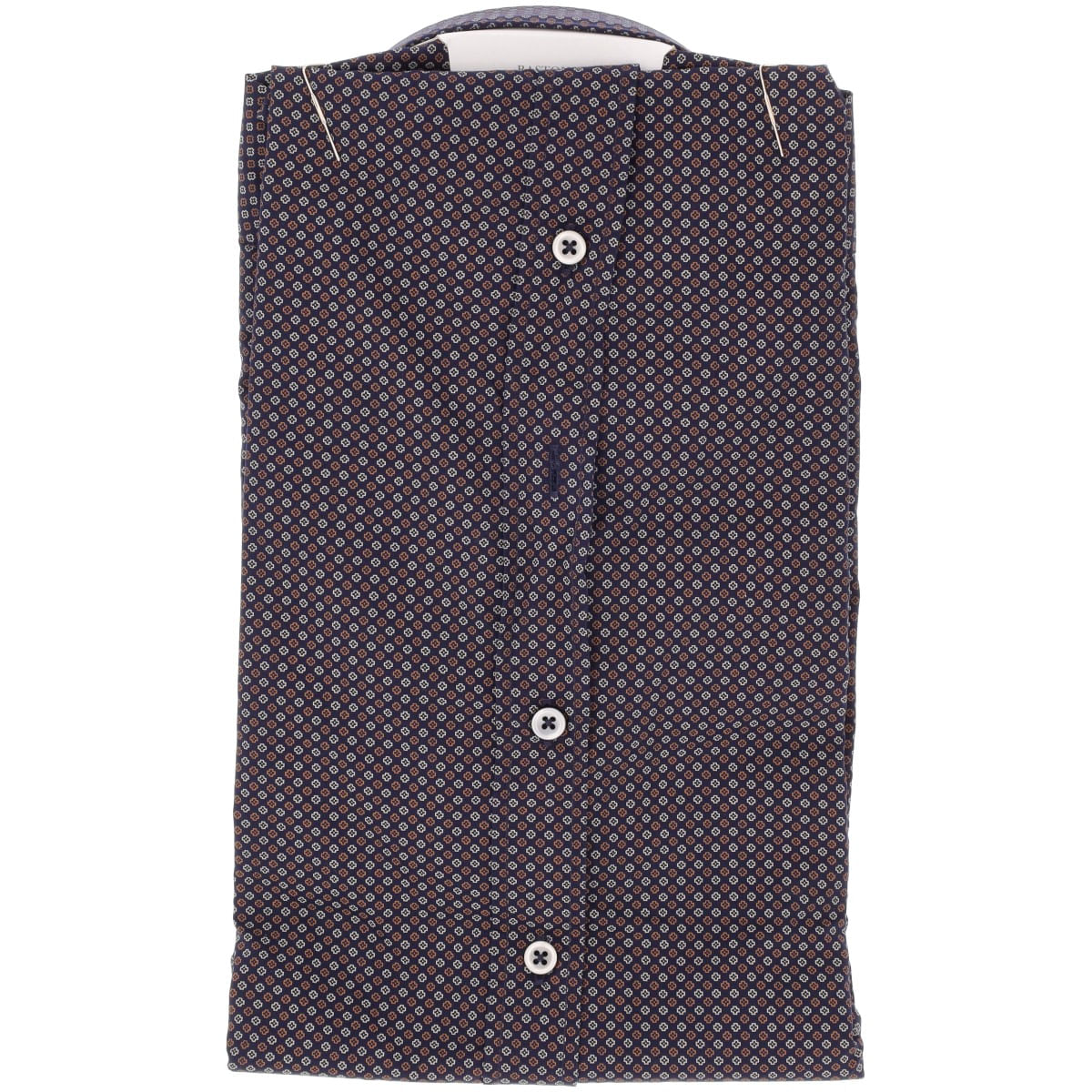 Bastoncino - Simo M/L Shirt with all-over pattern on Arteni.it