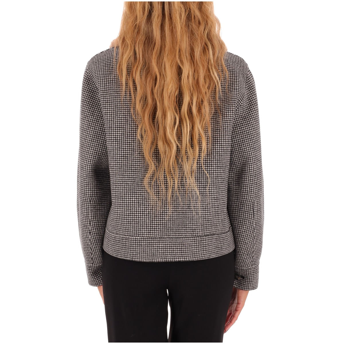 MARELLA - Morris jacket in houndstooth with faux fur collar on arteni.it