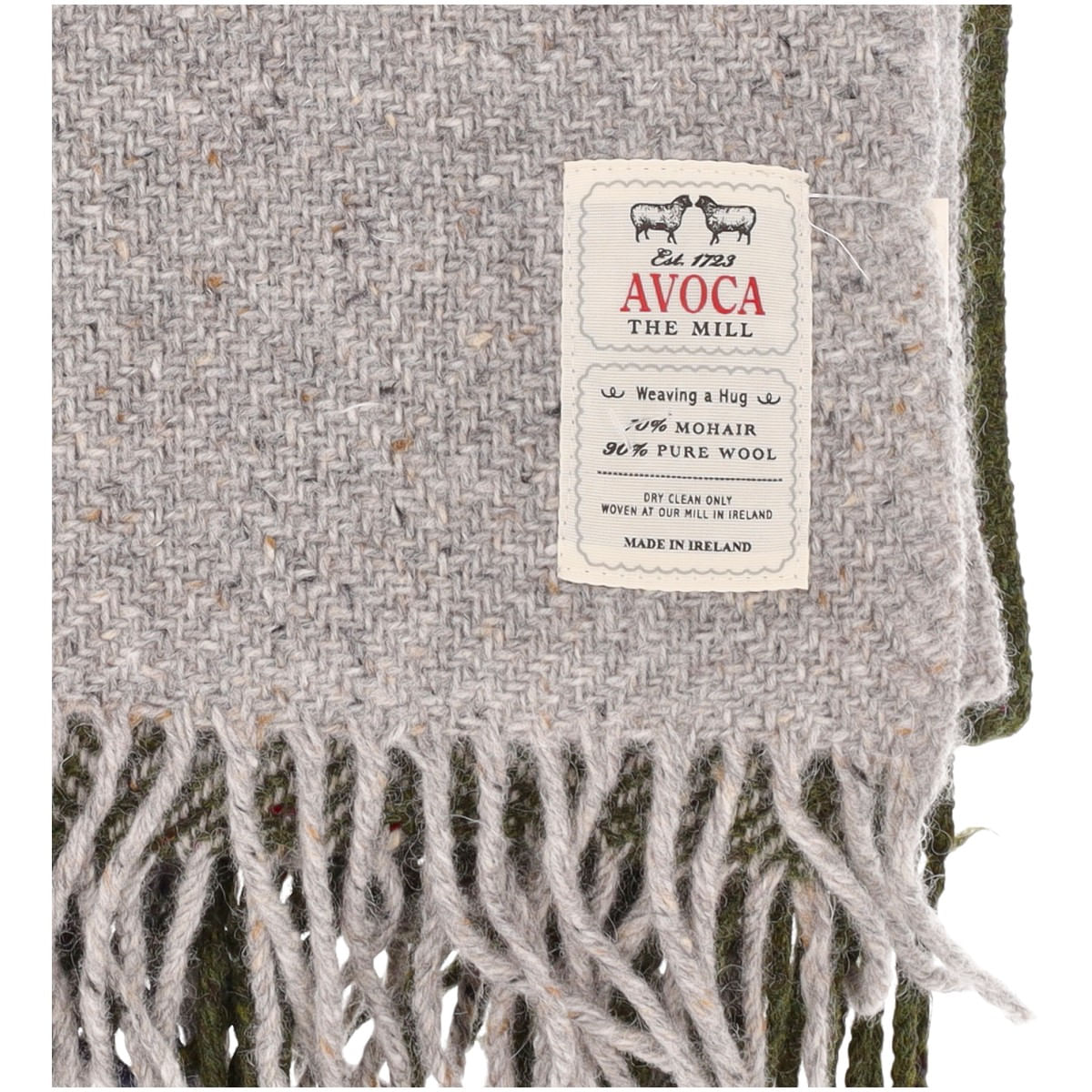Avoca - Coperta in mohair e tweed Midnight su Arteni.it