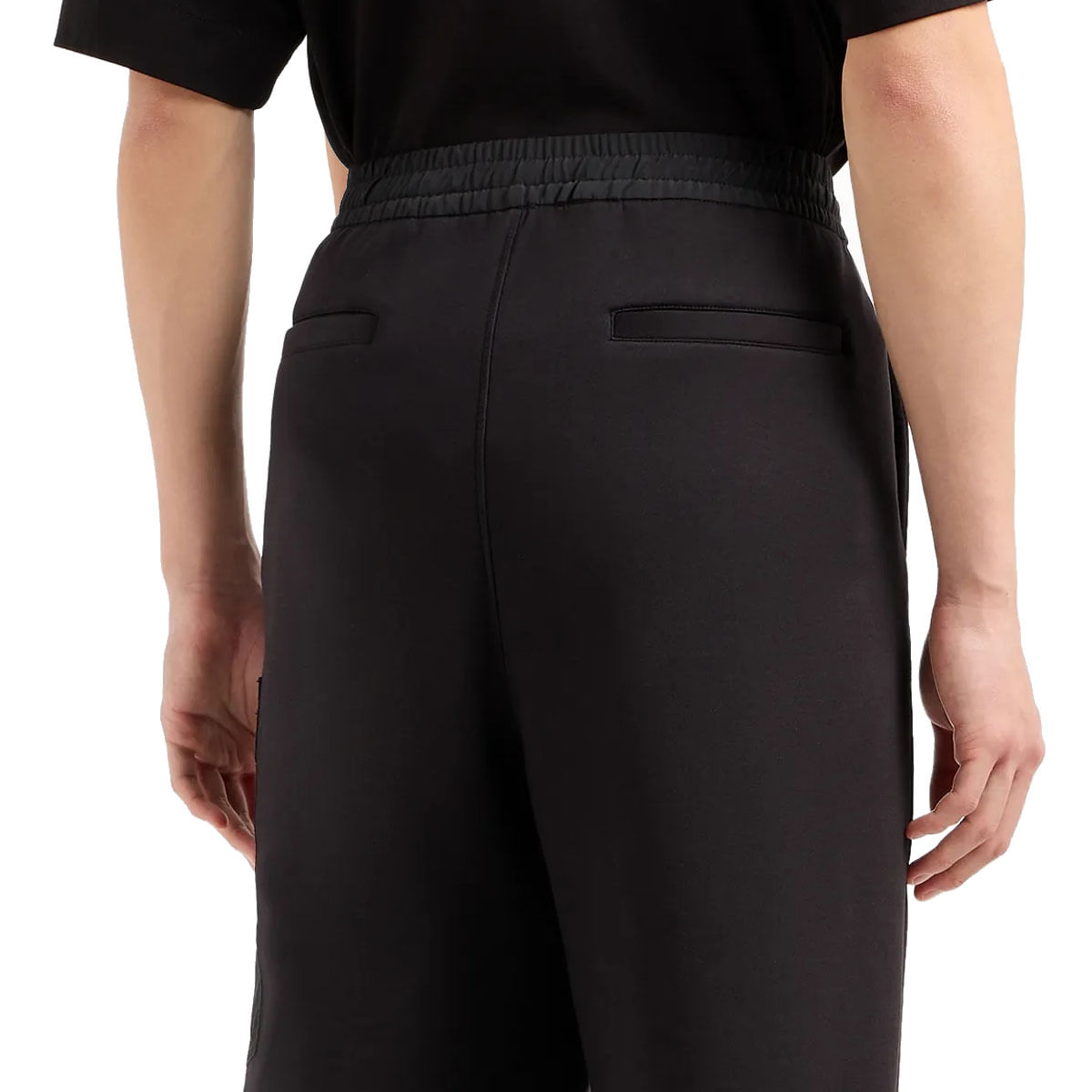Armani Exchange - Black Cargo Pocket Trousers on Arteni.it