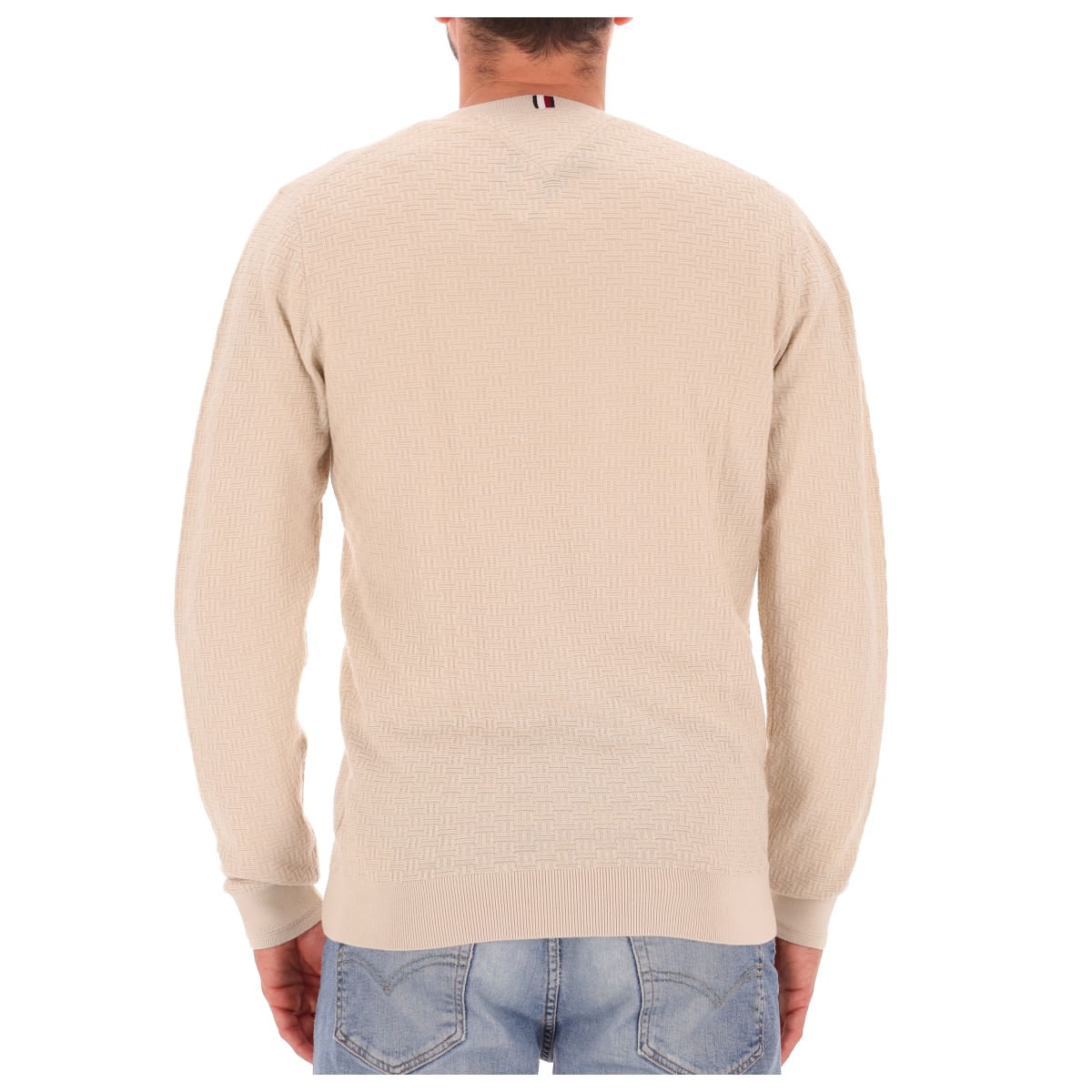 Tommy Hilfiger - Mercerized Cotton Woven Sweater on Arteni.it