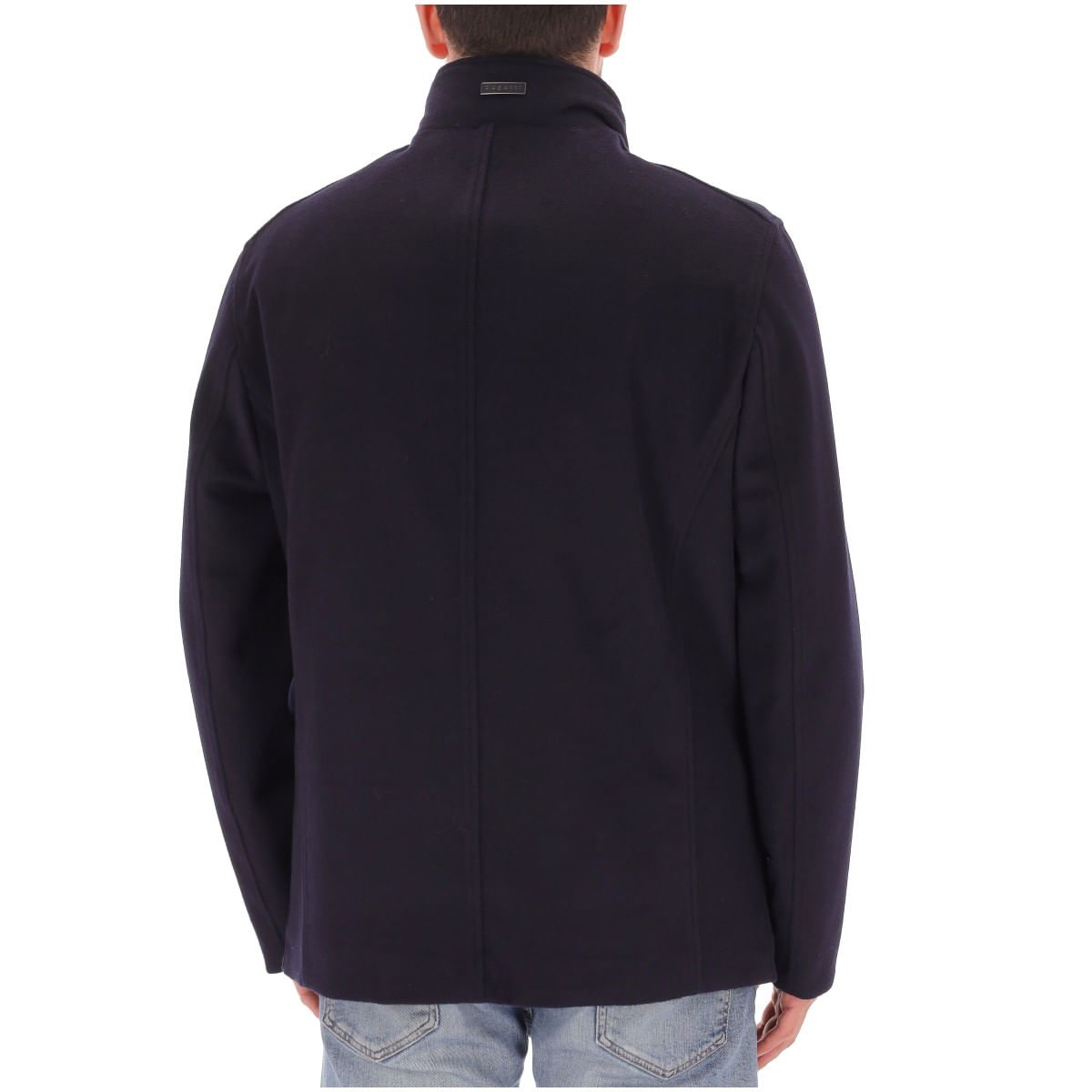 Bugatti - Woollen cloth coat with bib on Arteni.it