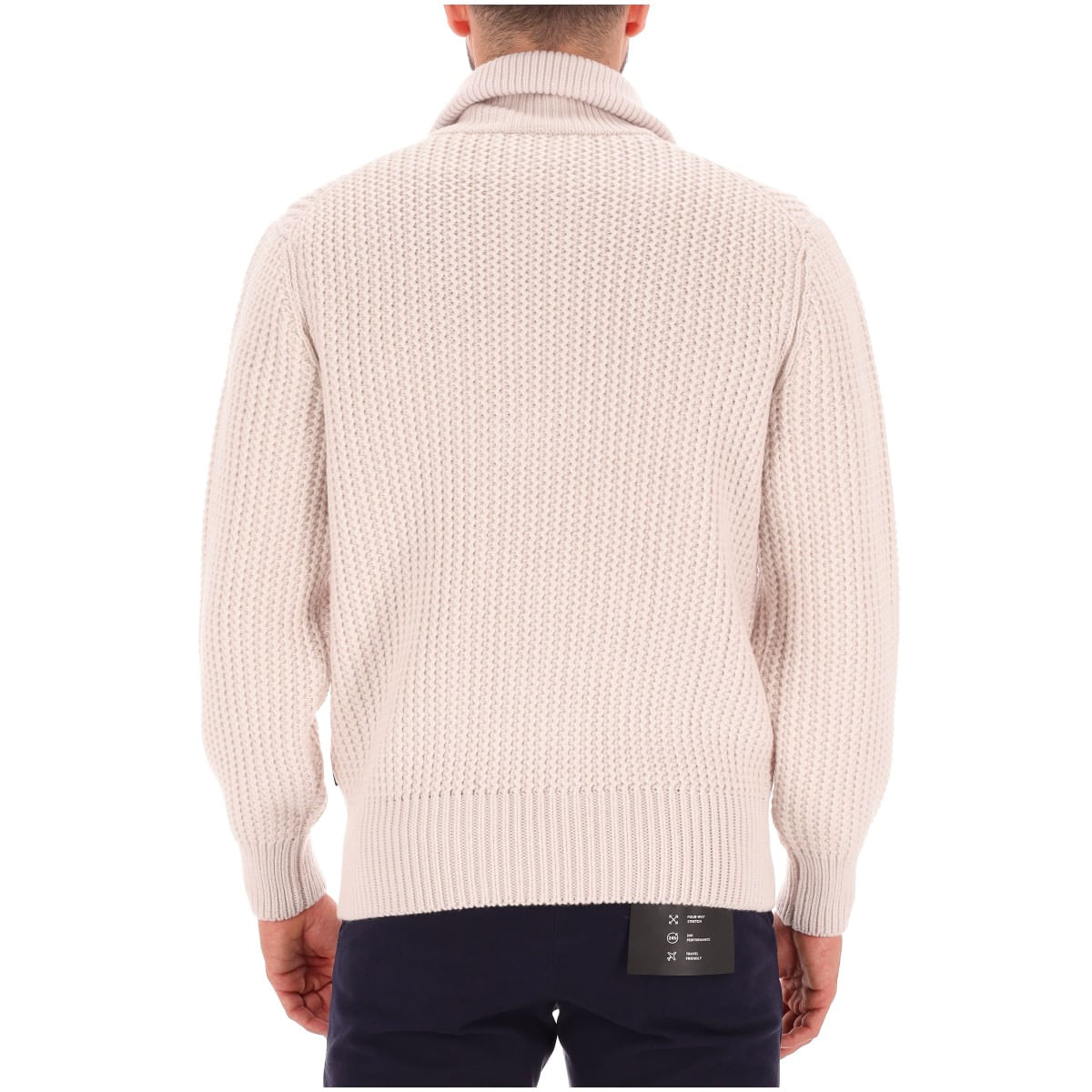 Hugo Boss - Virgin wool sweater with buttoned collar on Arteni.it