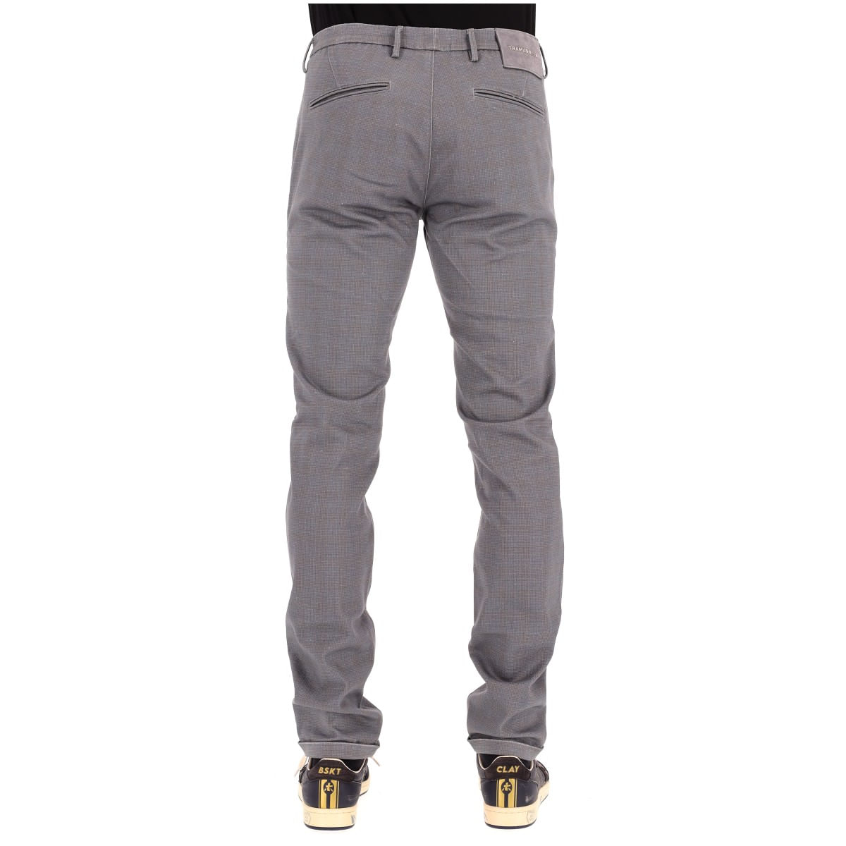 Tramarossa - Pantalone chino Luis Slim pied de poule su Arteni.it