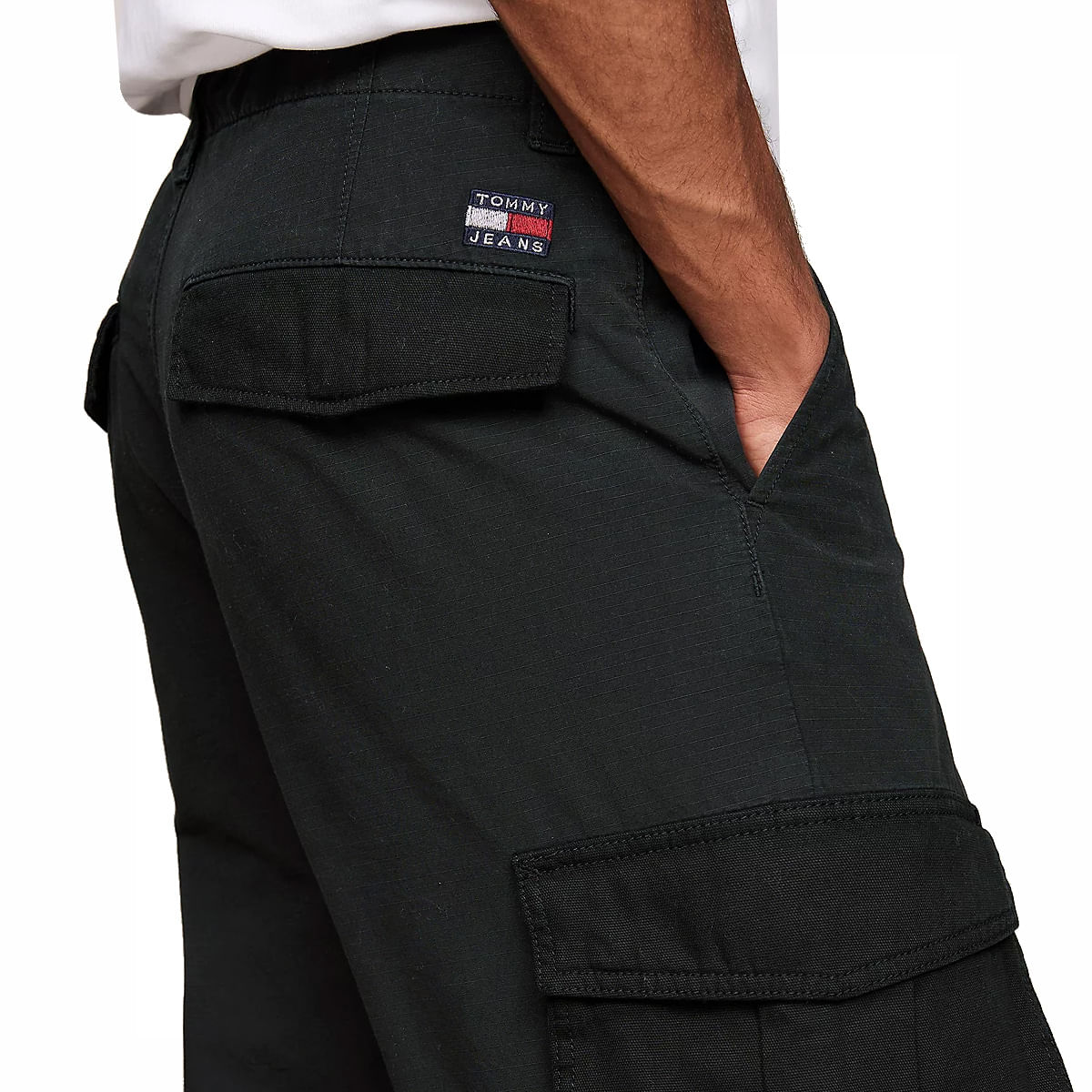 Tommy Hilfiger - Pantalone cargo Aiden baggy fit in ripstop su Arteni.it