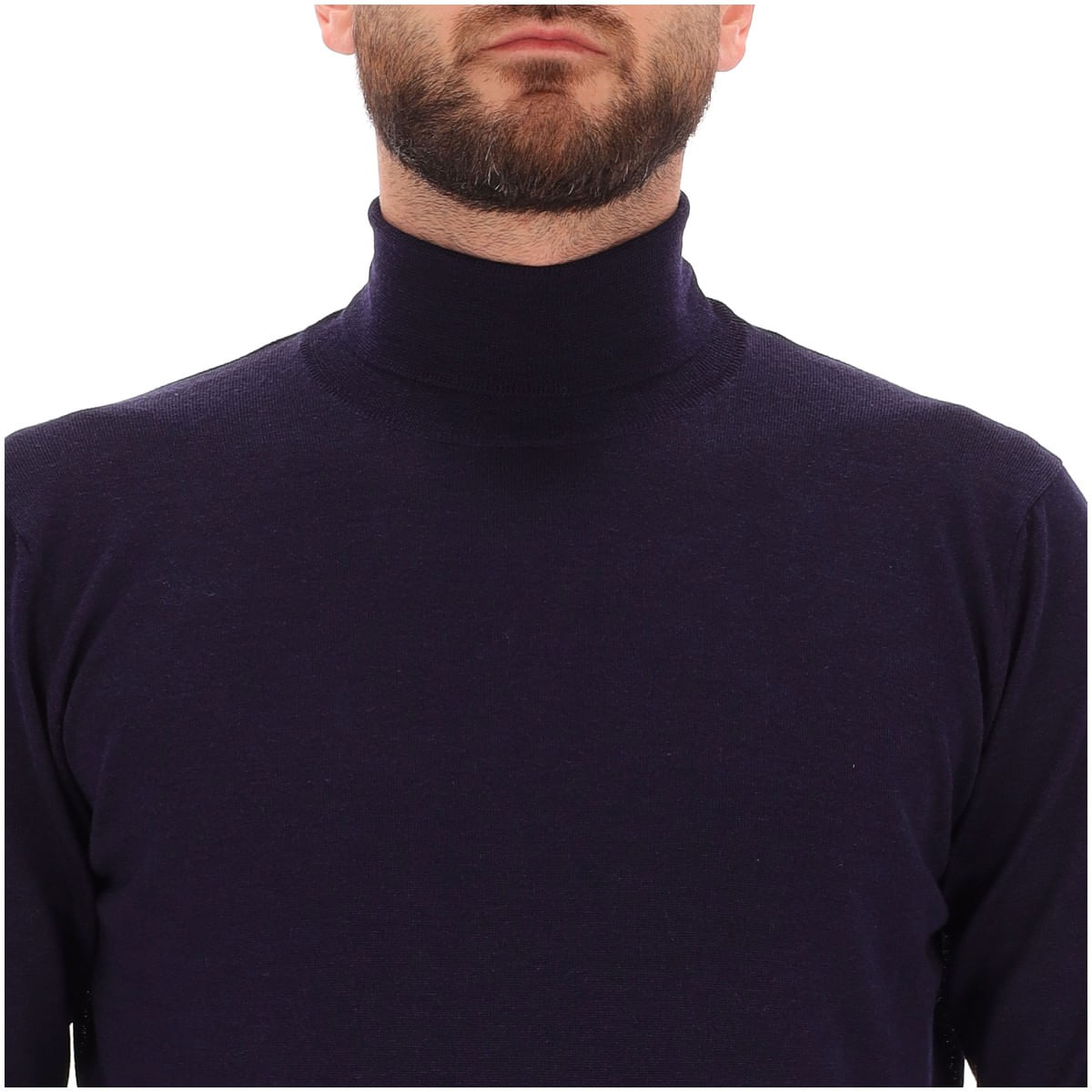Ferrante - Wool and silk blend cyclist turtleneck on Arteni.it