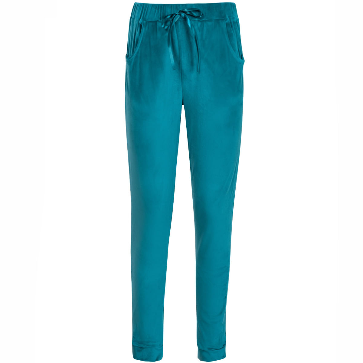 Verdissima - Pantalone tinta unita in ciniglia su Arteni.it