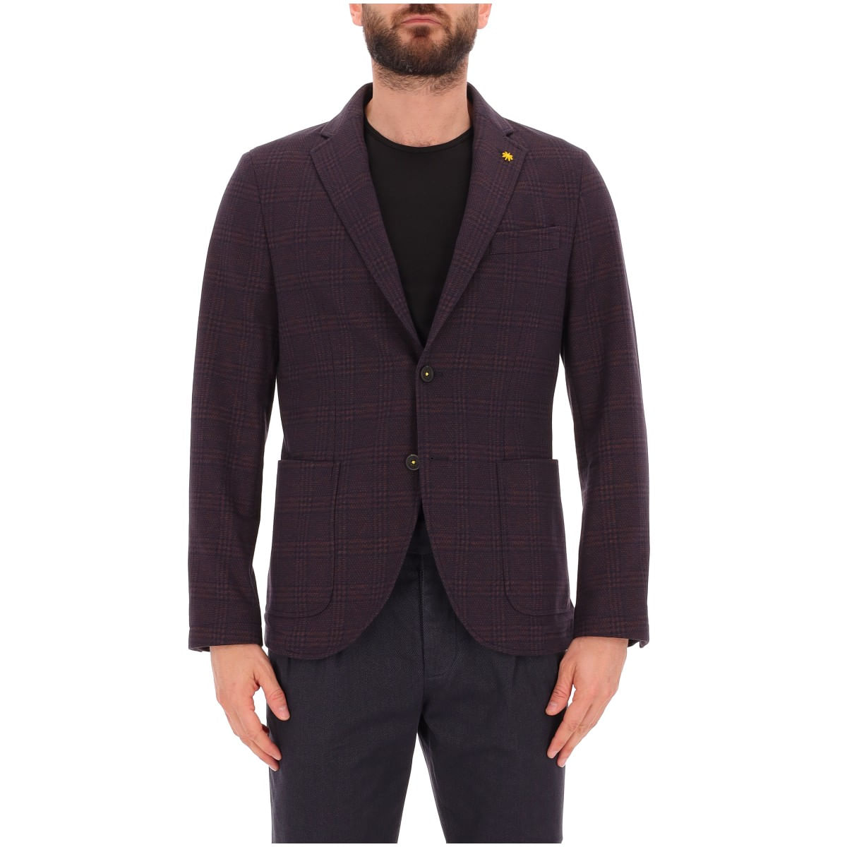 Manuel Ritz - Giacca monopetto fantasia check su Arteni Shop