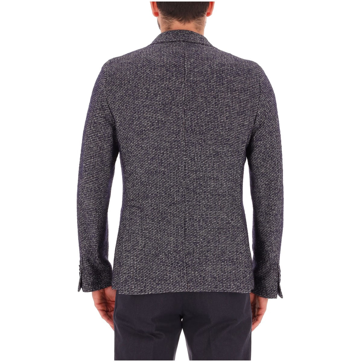 Manuel Ritz - Cotton Blend Micro-Pattern Jacket on Arteni.it