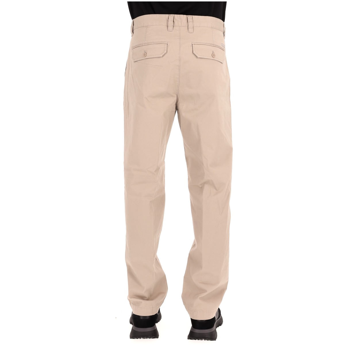 ARMANI EXCHANGE - Pantalone beige con tasche posteriori su arteni.it