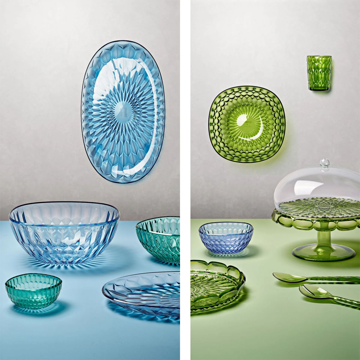 Guzzini - Small round tray green Vanity on Areni.it