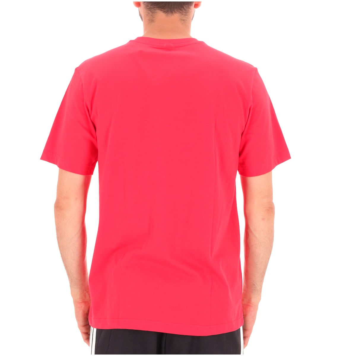 Adidas - Red T-shirt with front logo on Arteni.it
