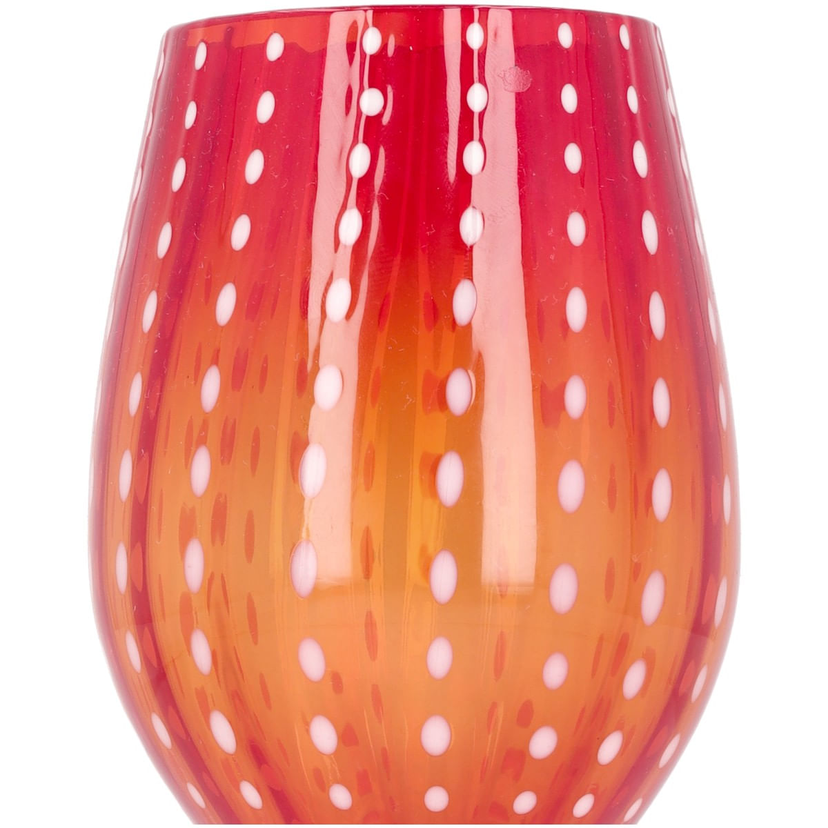 Livellara - Carnival Goblet Red Glass on Arteni.it