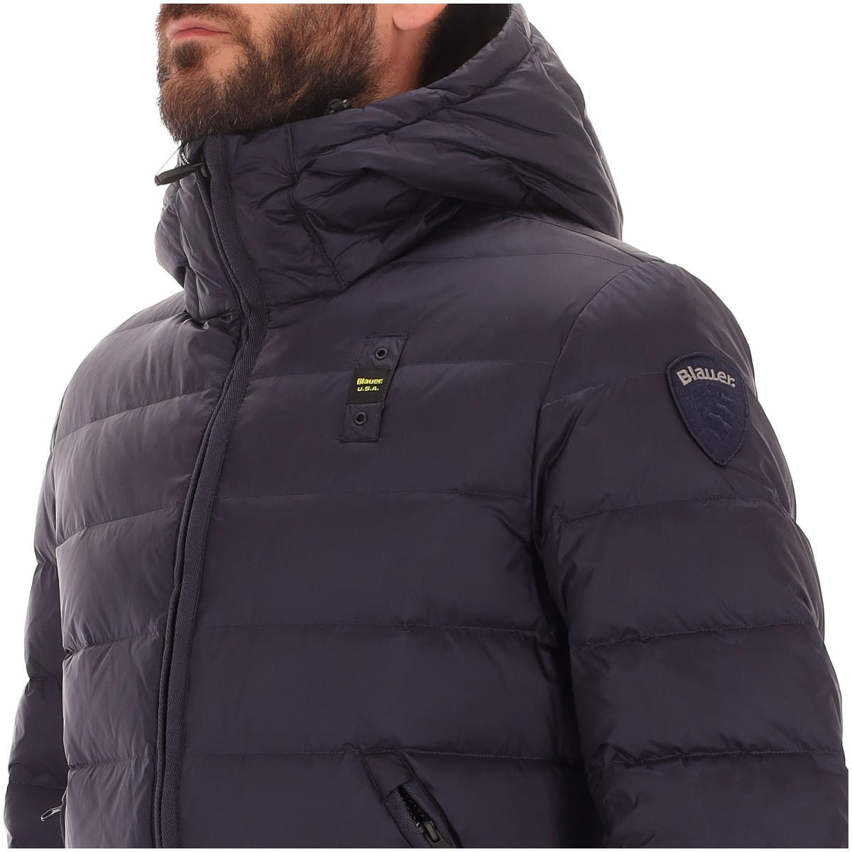 Blauer - Giubbotto in tinta unita con zip su Arteni.it