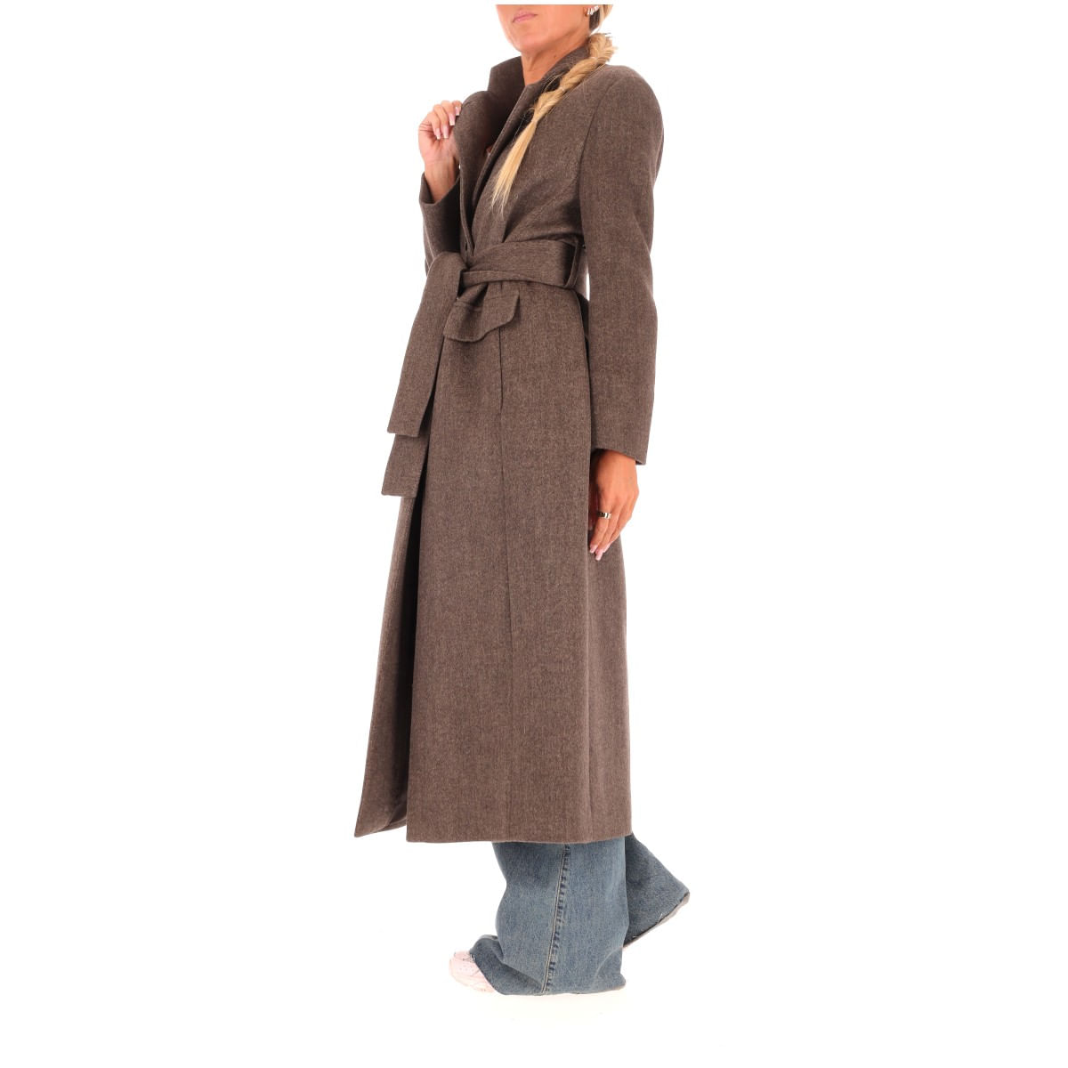 Marella - Giostro single-breasted coat with belt on Arteni