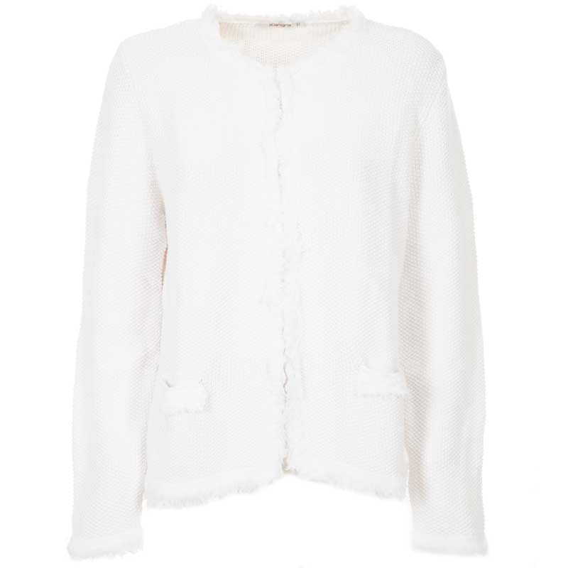 Kangra - Cardigan Chanel in cotone bianco su Arteni.it