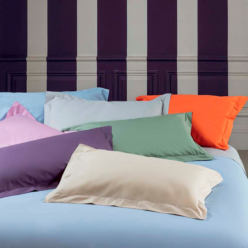 Bossi - Double bed sheet 175x200 with gray corners 0192 on Arteni.it