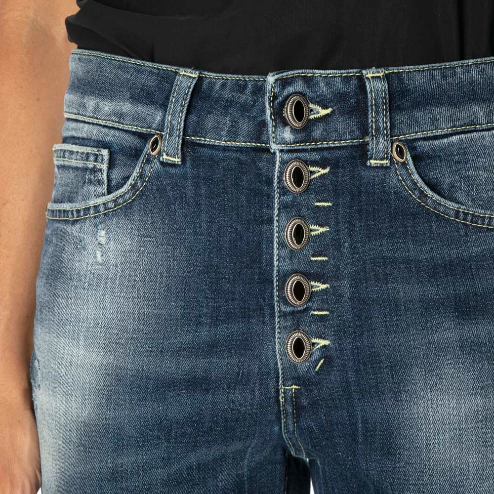Dondup - Jeans Koons slim fit con abrasioni su Arteni.it